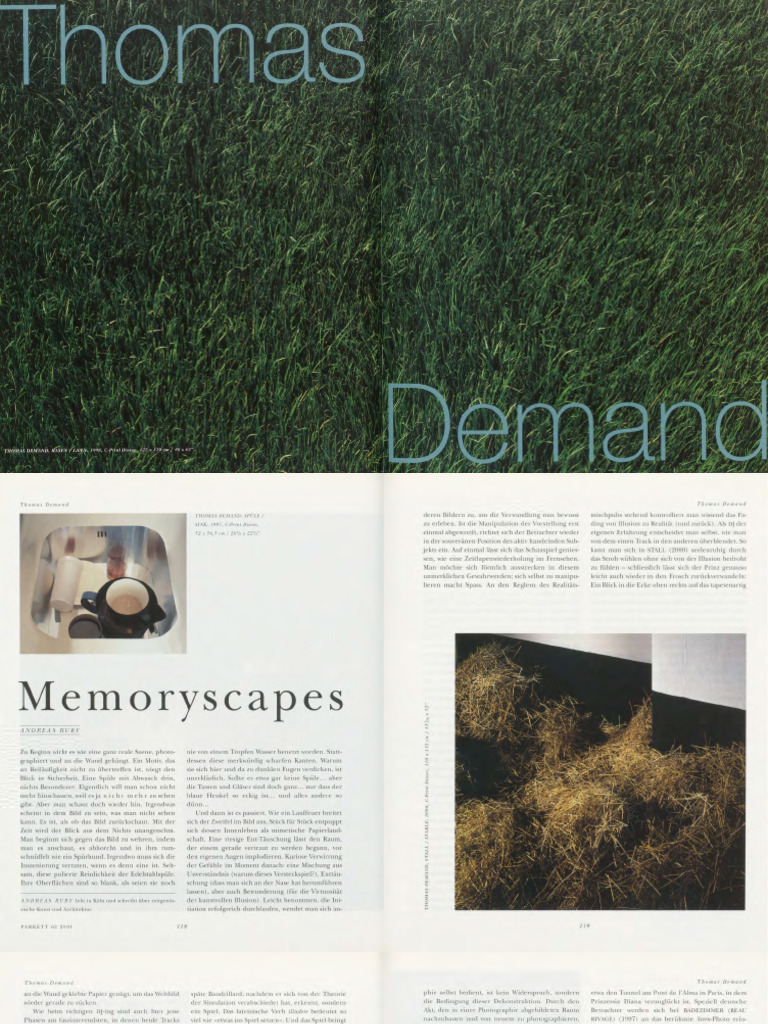 Parkett 62 Demand Thomas | PDF