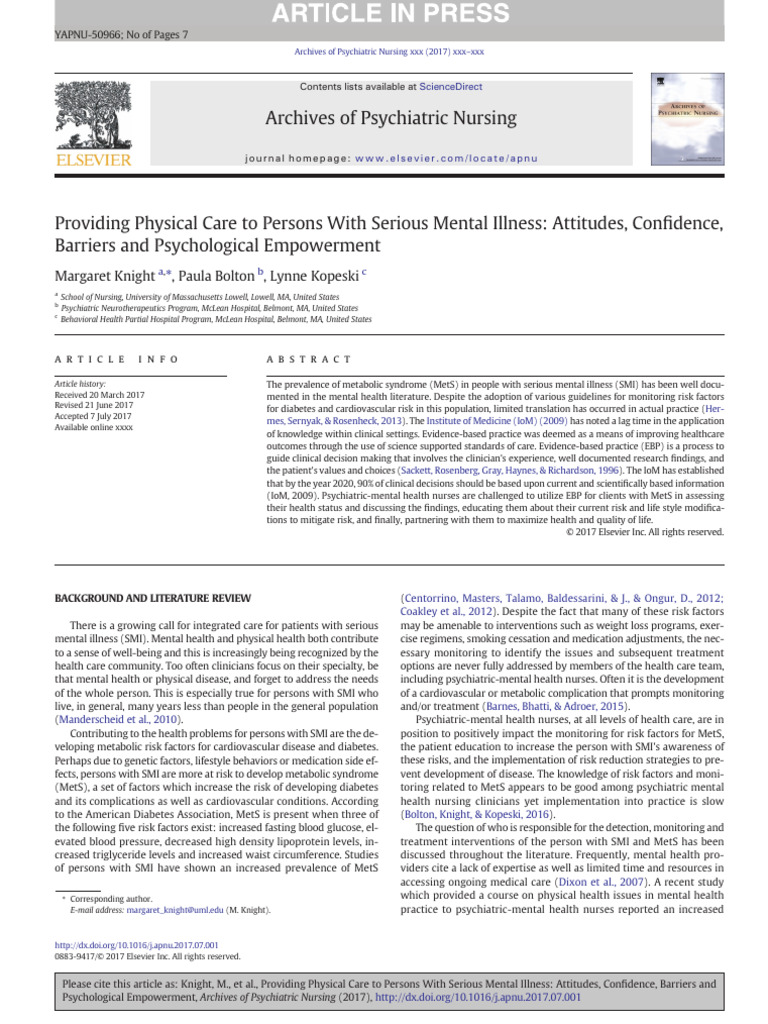 Providing Physical Care To Persons With | PDF