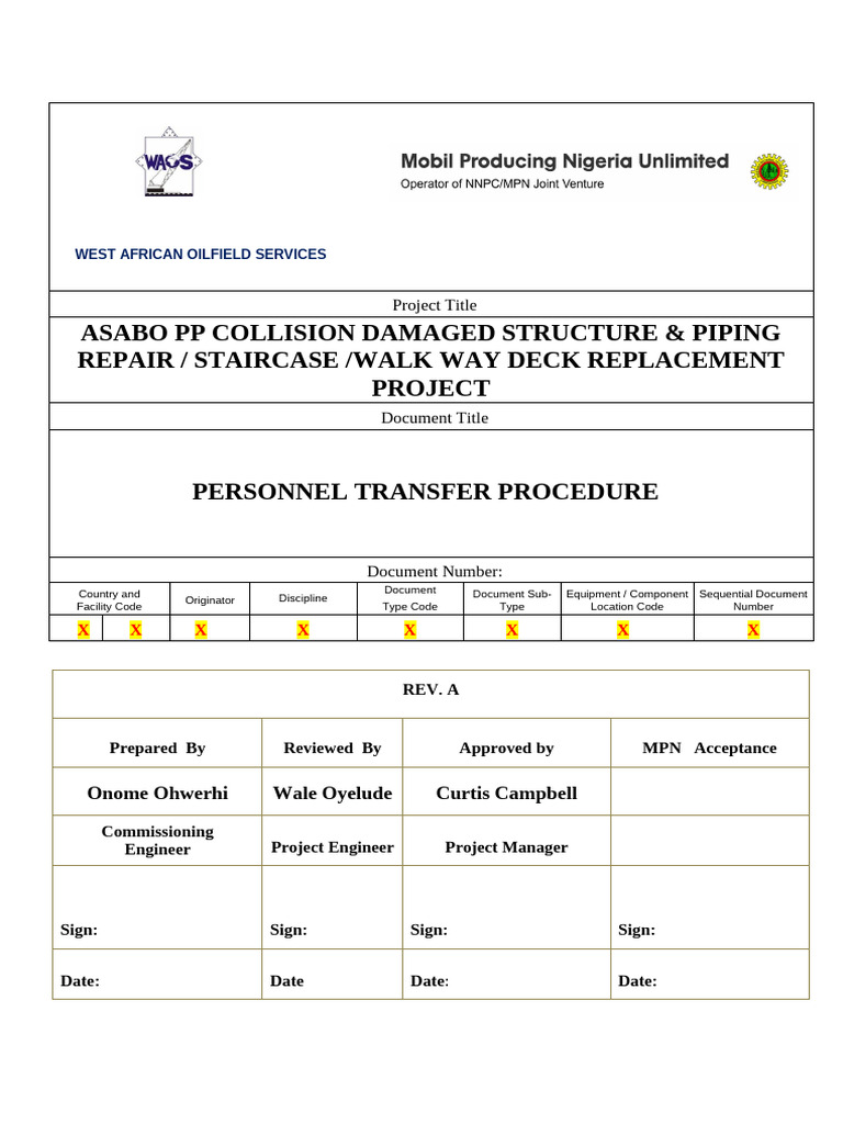 Personnal Transfer Procedure - Copy | PDF