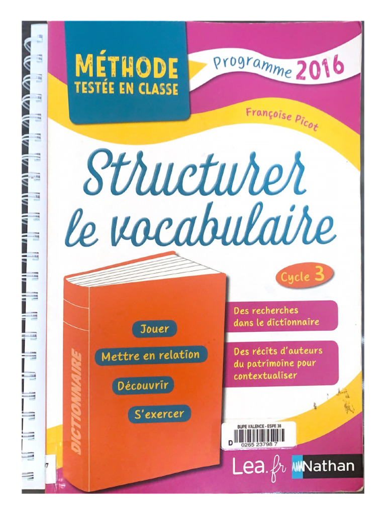 Structurer Le Vocabulaire | PDF