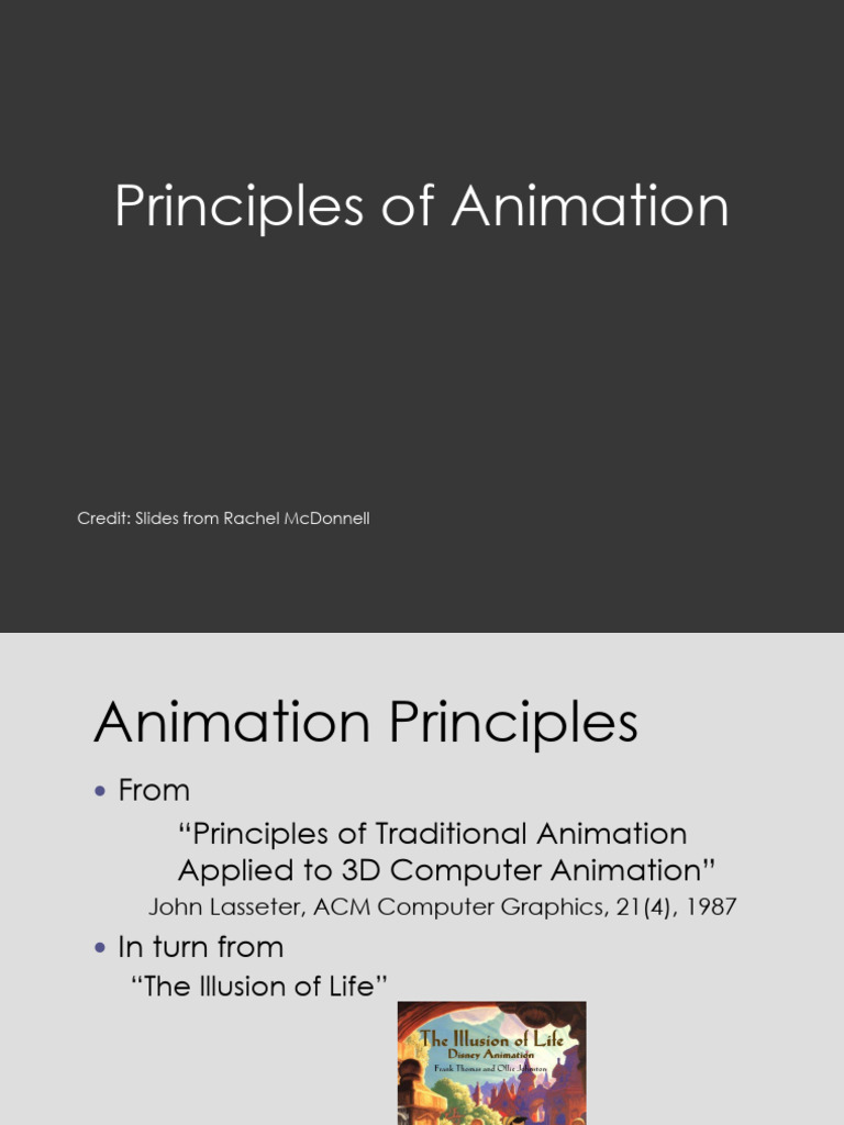 24 UCS632 Principles of Animation | PDF