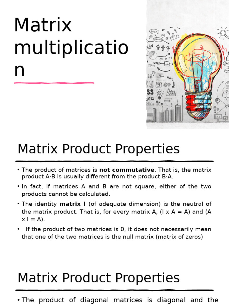 Matrix Multiplication | PDF