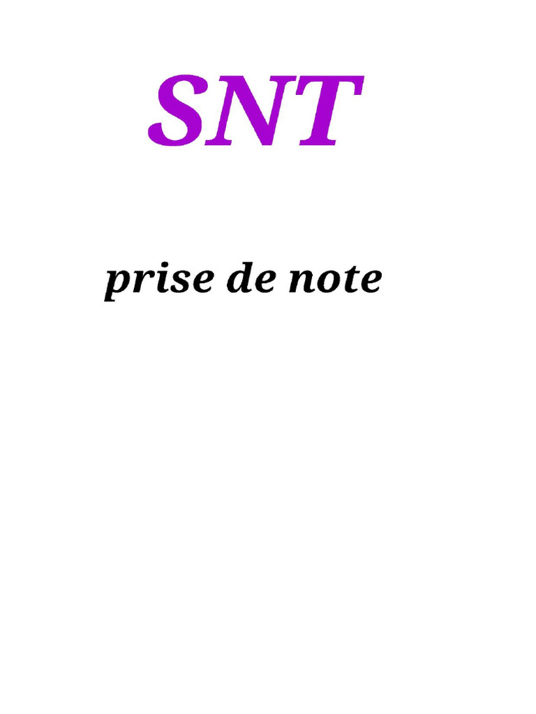 SNT | PDF
