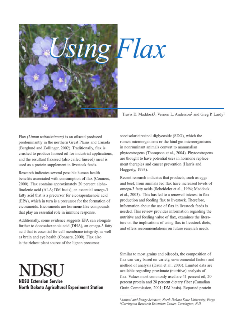 Using Flax | PDF