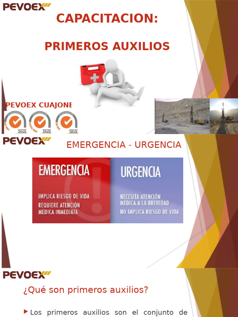 Capacitacion Primeros Auxilios | PDF