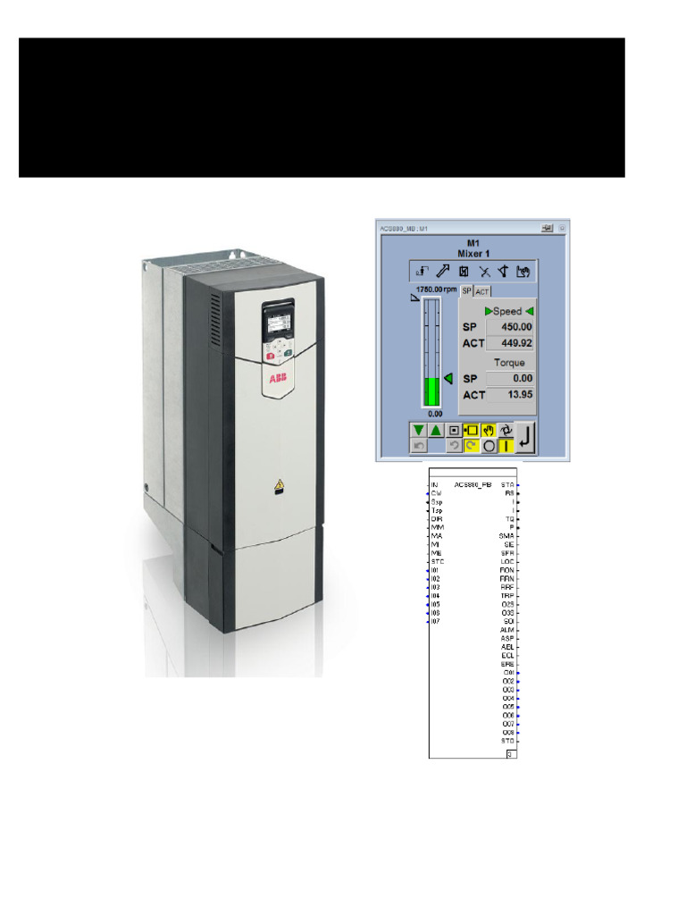 Freelance ABB ACS880 Drive Function Block For Profibus | PDF