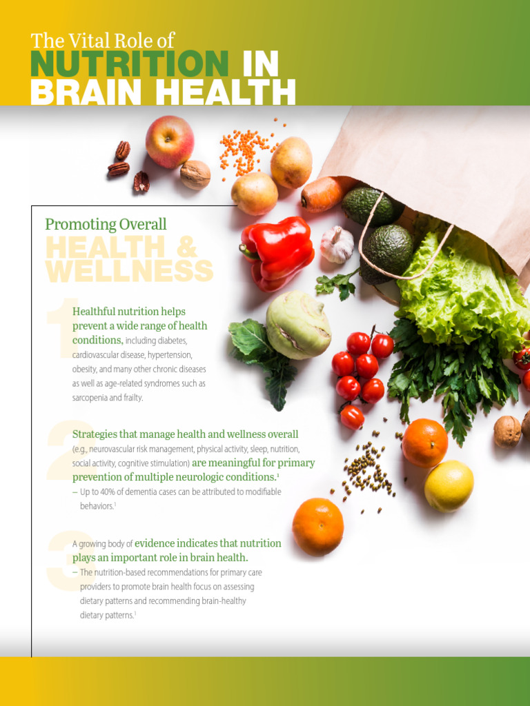 Brain Health & Nutrition Infographic | PDF