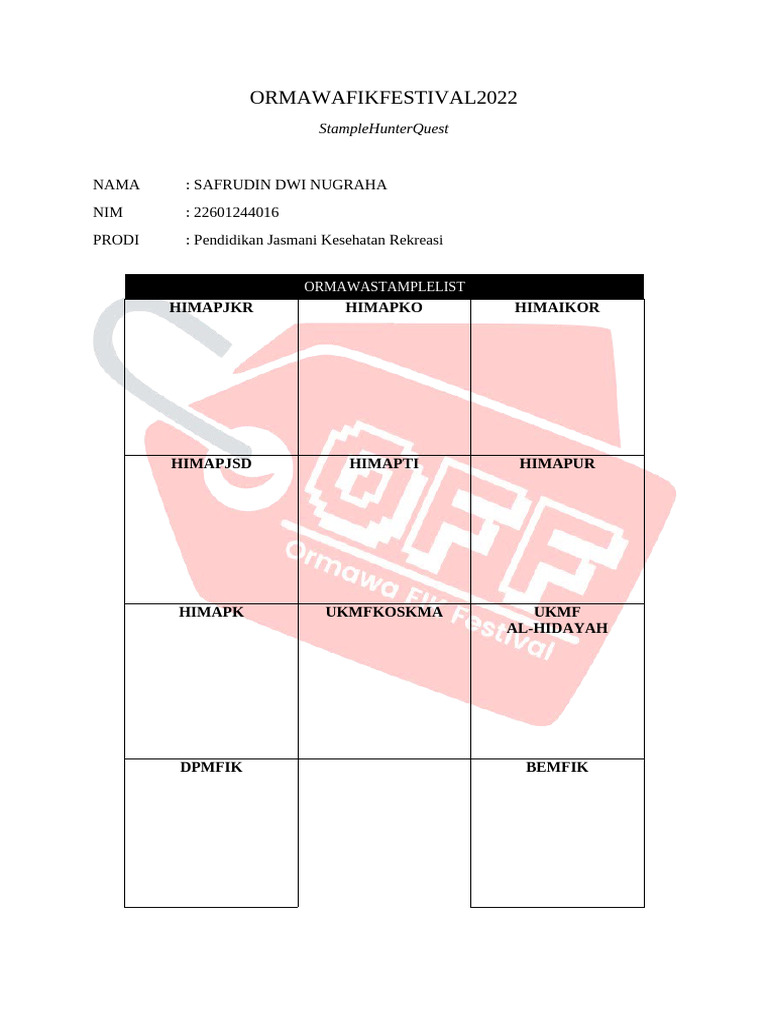 TEMPLATE STAMPEl | PDF