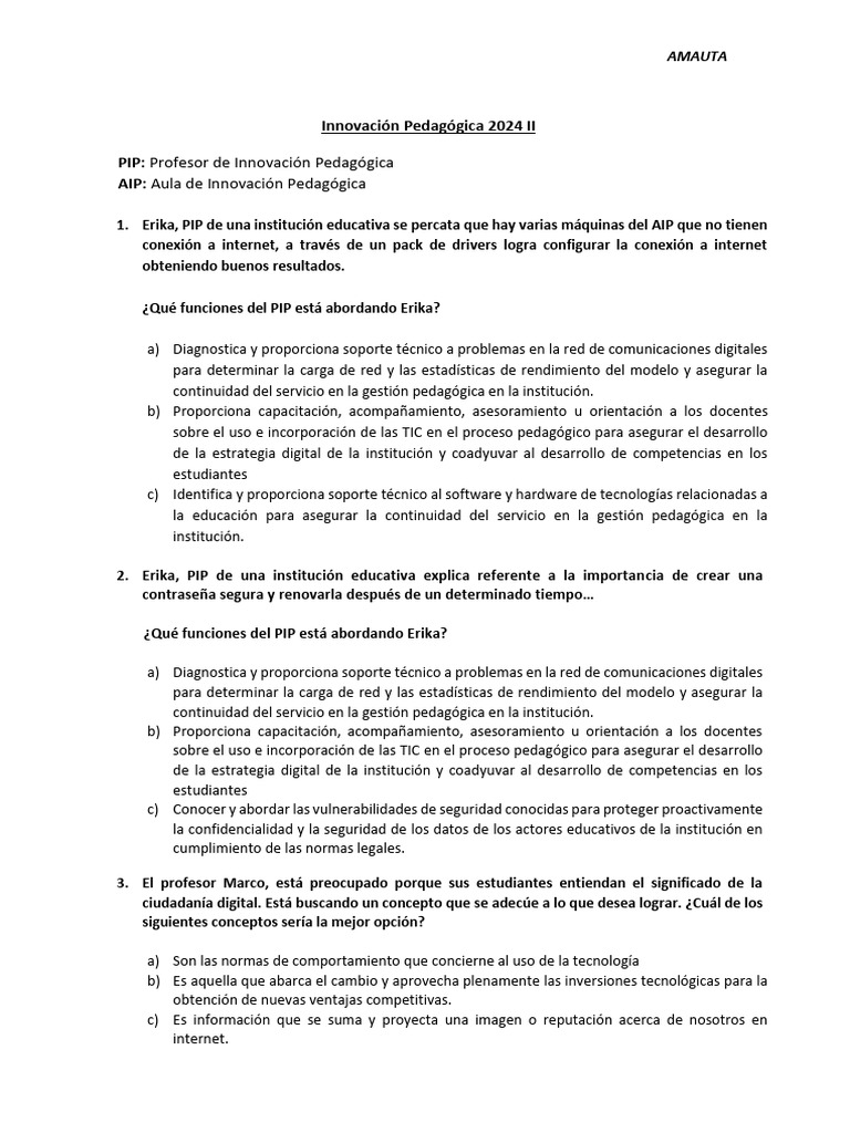 Examen Simulacro | PDF