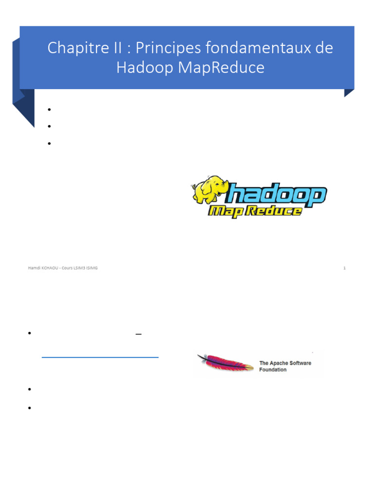 chapitre2 - MapReduce | PDF