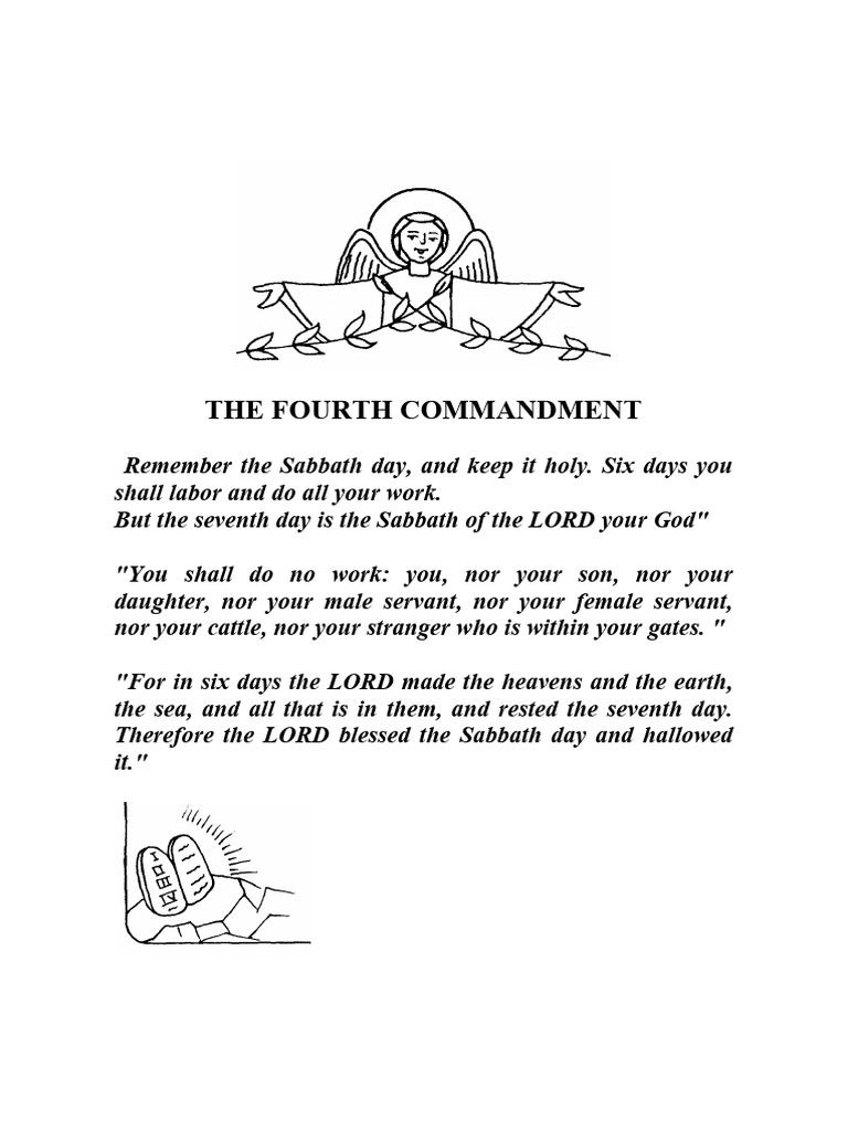 Ten Commandments v1 - First To Fourth | PDF
