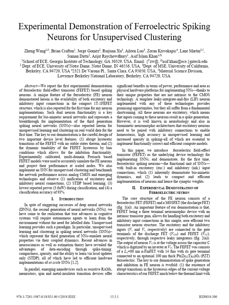 Wang Ieee Iedm 2018 | PDF