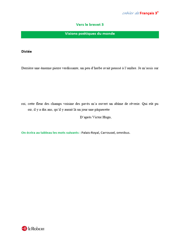 3e_corrige_brevet3dictee | PDF