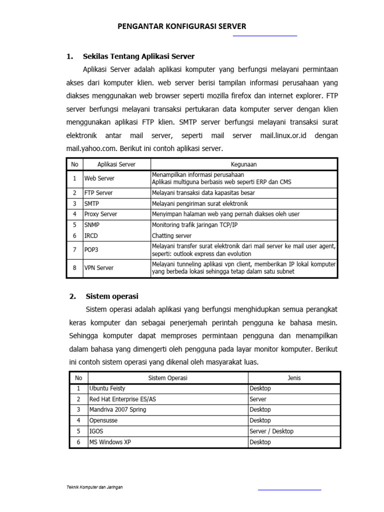 Modul 7 1 Mendesain Dan Membangun Server | PDF