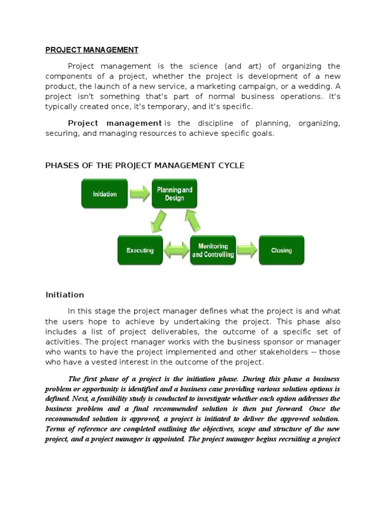 Project Management | PDF | Project Manager | Project Management