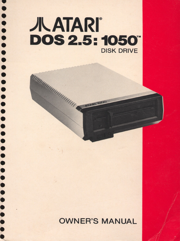 Atari DOS 2.5 - 1050 Disk Drive Owner's Manual | PDF