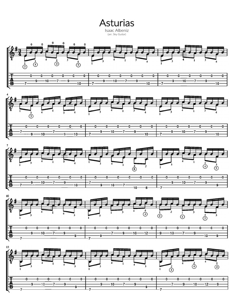 Asturias (Easy Version) | PDF