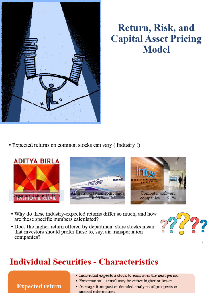 Week 12 - Risk, Return and CAPM - PPT | PDF
