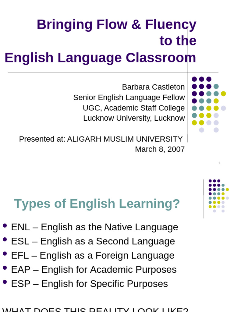 Bringing Flow & Fluency to the Language Classroom | PDF
