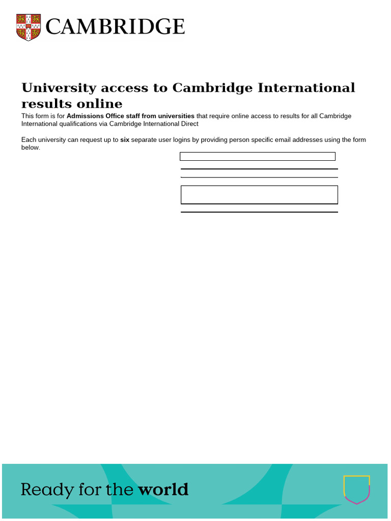 Ci Direct Sign Up For Access Form | PDF