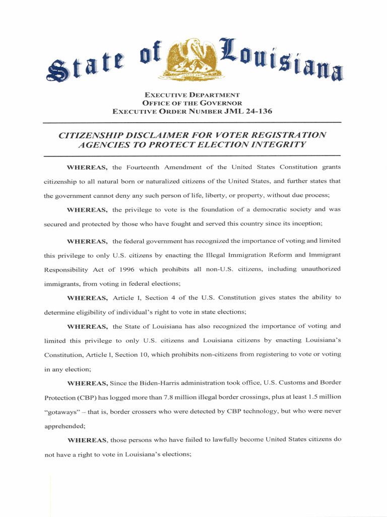 JML Executive Order 136 | PDF