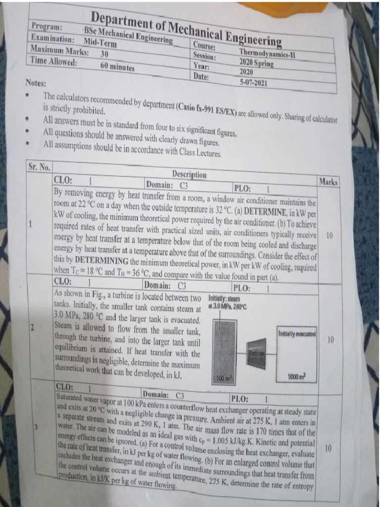 Session 2019 Semester 4 Past Papers (Mids) | PDF