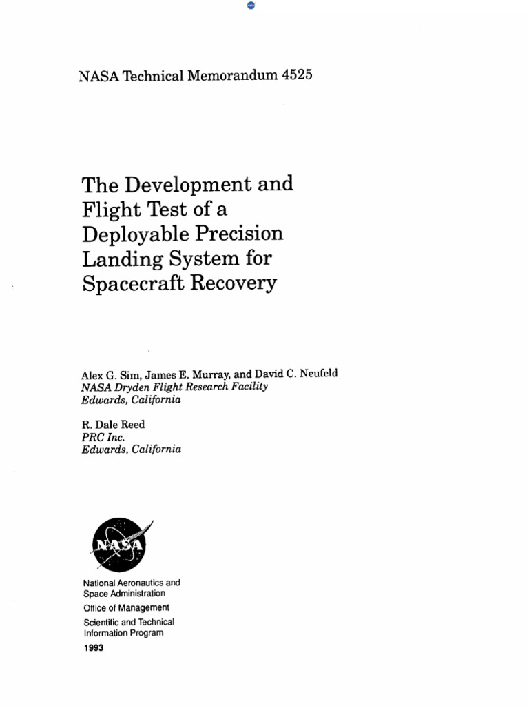 The Development and Flight Test of A Deployable Precision Landing ...