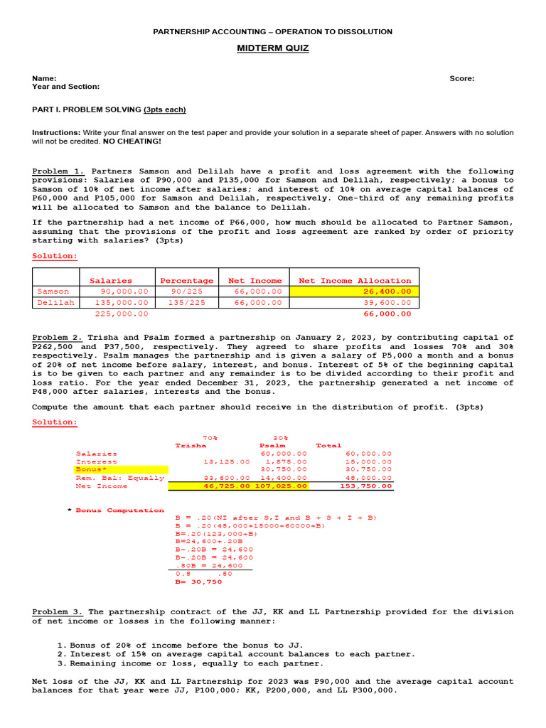 Midterm Exam - Sol | PDF