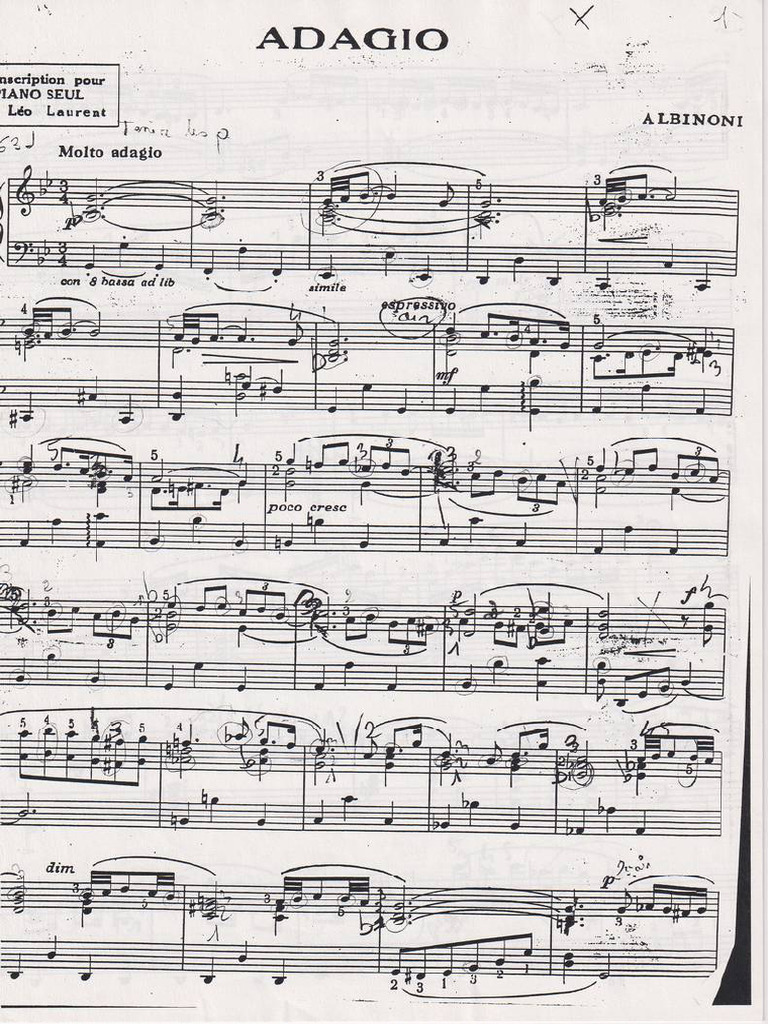 Albinoni Adagio | PDF