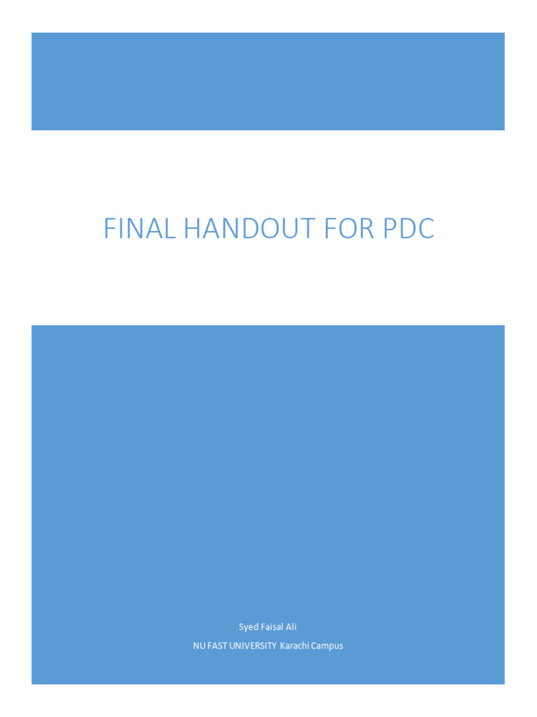PDC Final Notes Summer 2024 | PDF