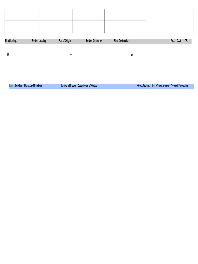 Name of The Vessel: Voyage Number: Arrival Date: Cargo Declaration | PDF