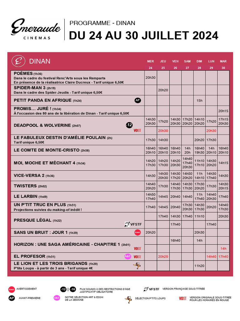 22 AFFICHE - 24 Au 30 Juillet 2024 | PDF