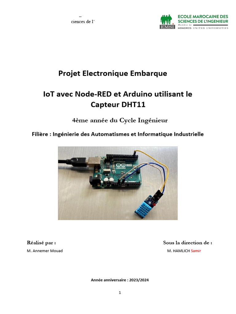 Electronique Embarque Project-1 | PDF