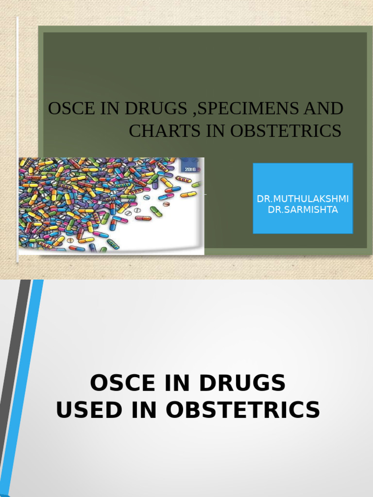 Osce in Drugs, Specimens and Charts in Obstetrics 25-11-2022 | PDF