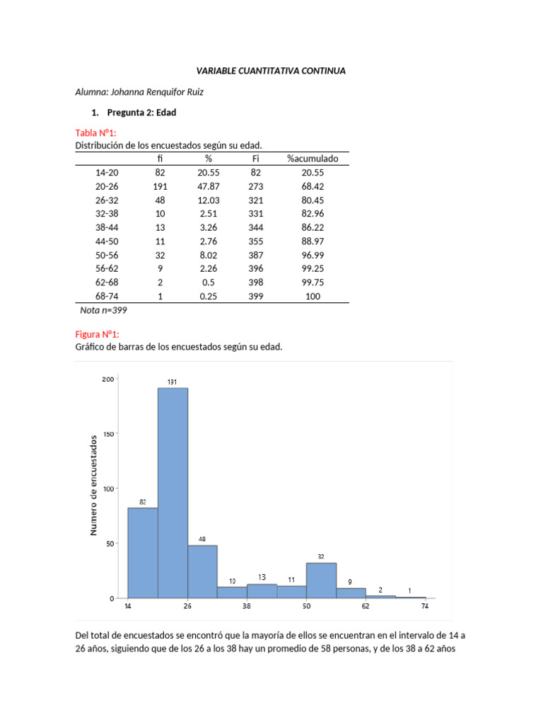 VARIABLE CUANTITATIVA CONTINUA (1) | PDF