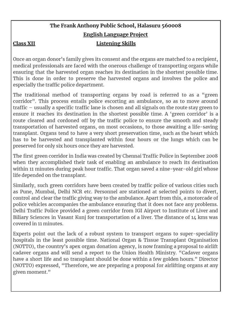 12 Science - Listening | PDF