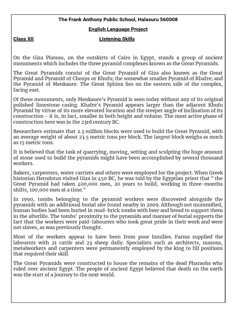 12 Science - Listening | PDF