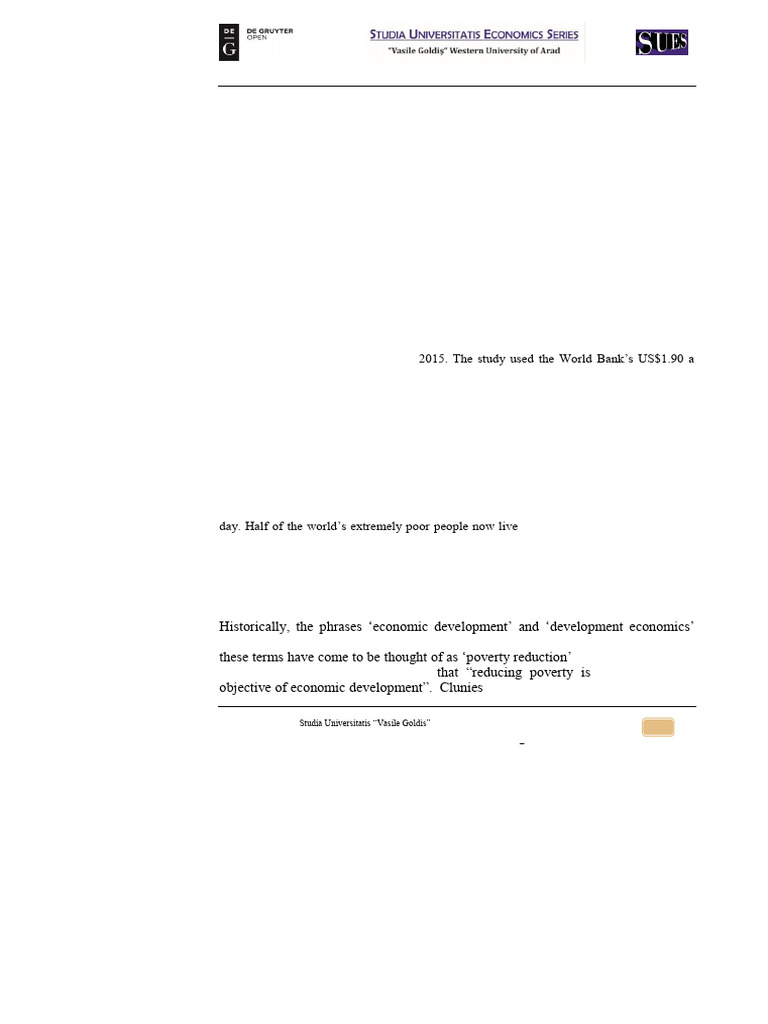 The Dynamics of Extreme Poverty in Developing Countries | PDF