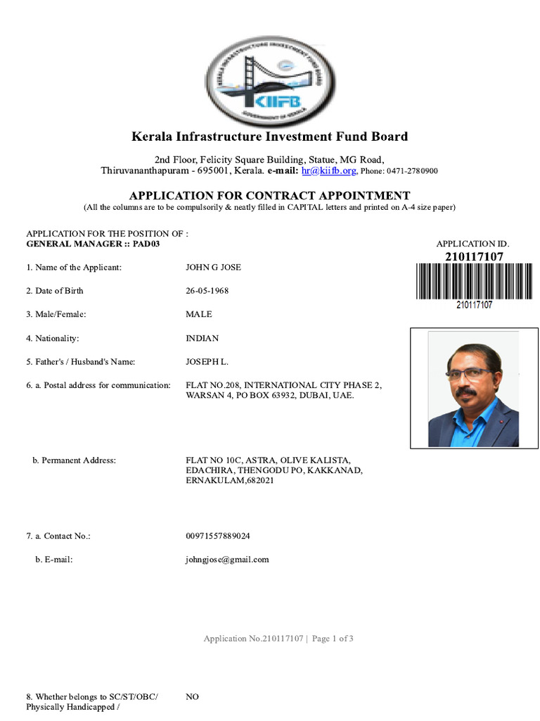 Kiifb - Kerala Infrastructure Investment Fund Board - Signed | PDF