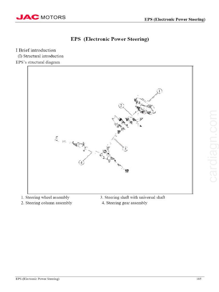 JAC S2 2015-19 - EPS (Electronic Power Steering) - PDF Download | PDF