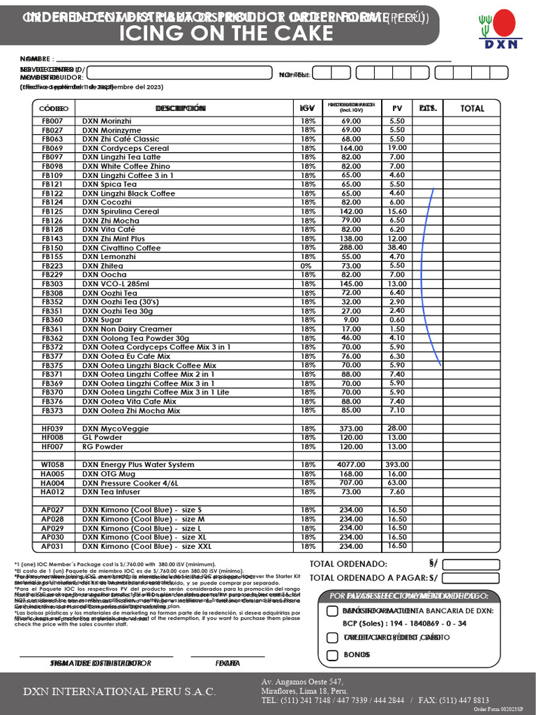 PO IOC Peru 2023 Esp | PDF