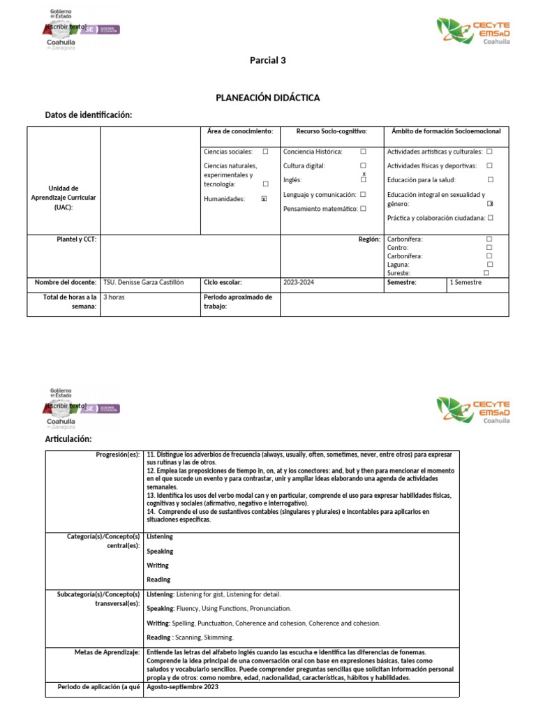 PD Ingles 1 P3 | PDF