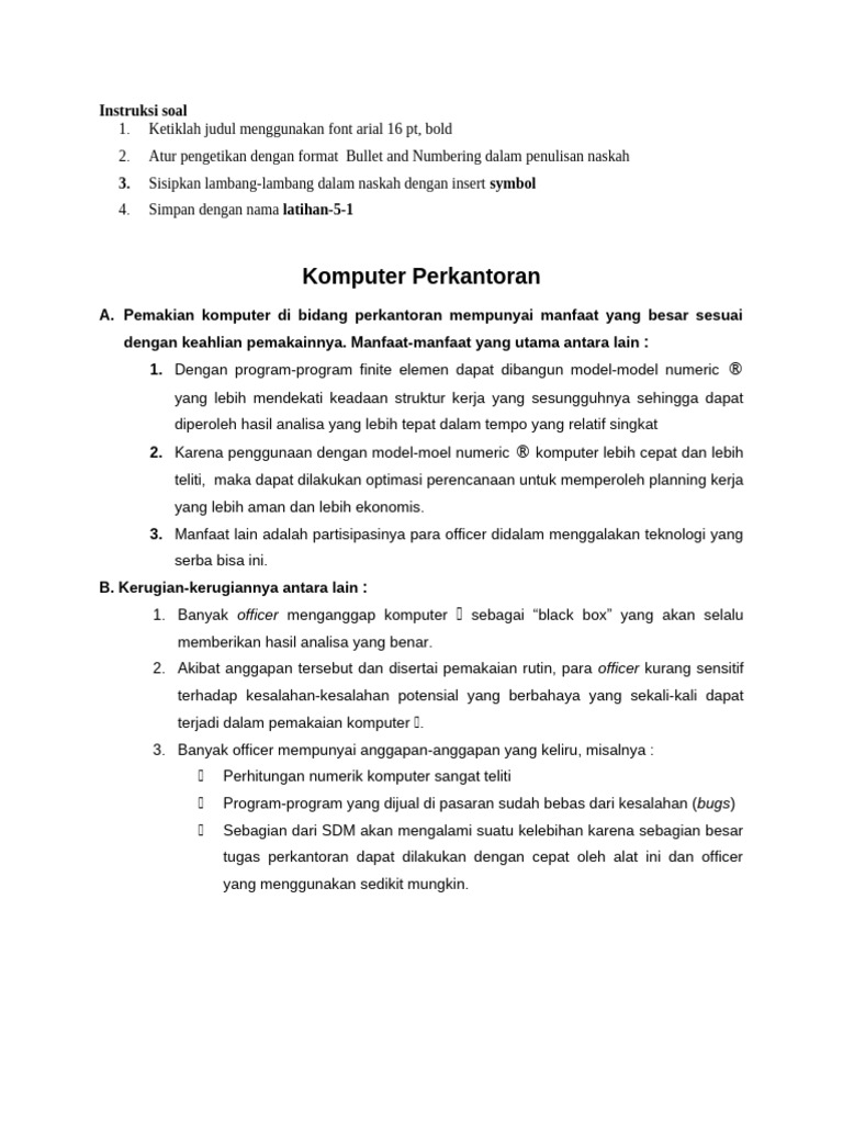 Latihan-5 | PDF