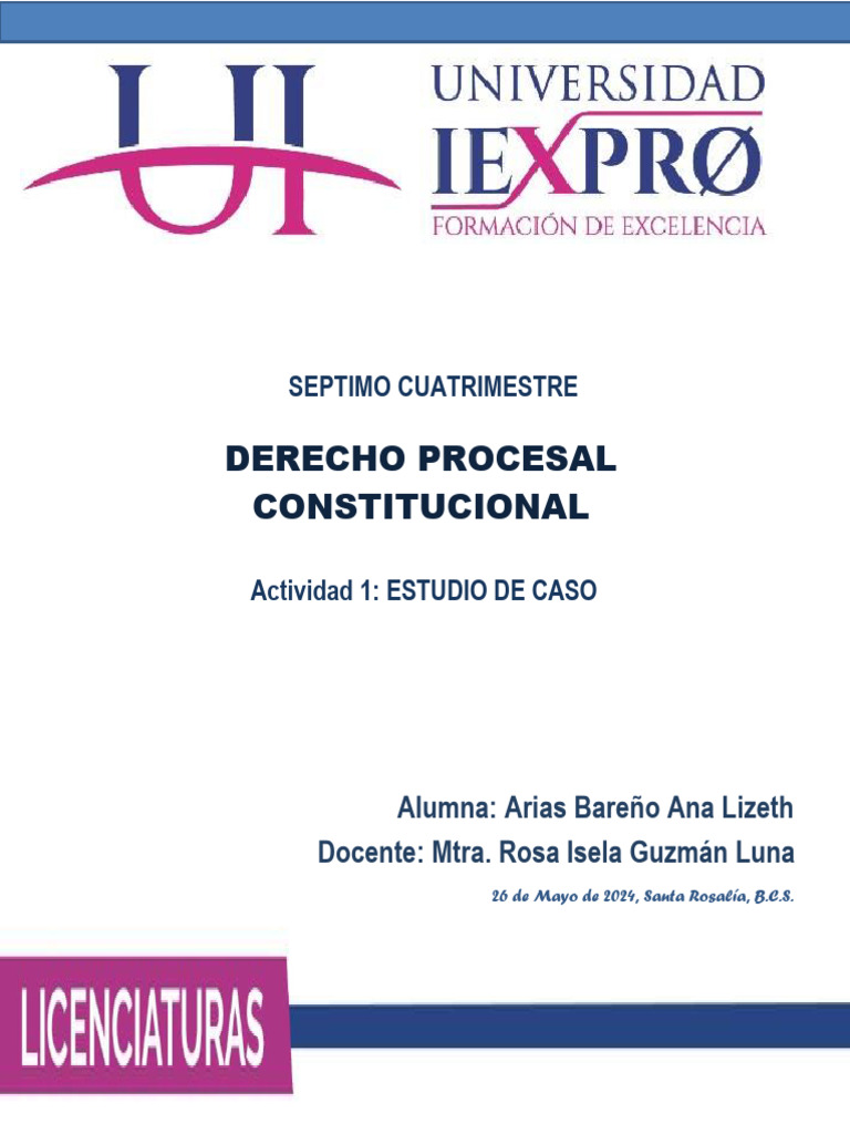 Arias - Bareño - Ana Lizeth ACT 1 | PDF | Constitución | México