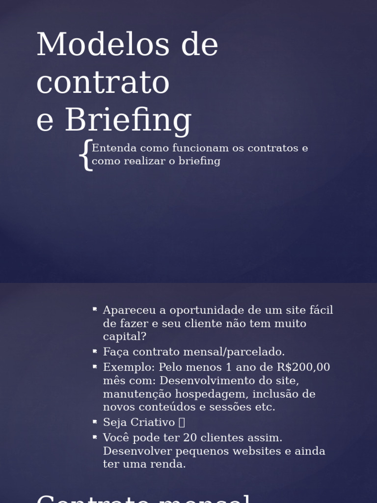 Contratos Briefing Preco | PDF