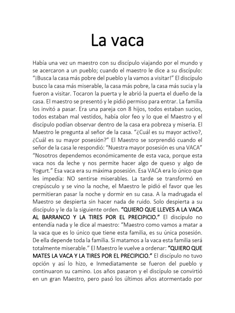 La vaca | PDF