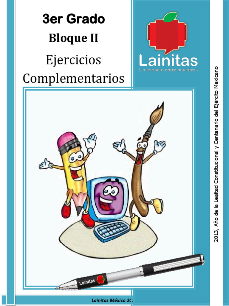 3er Grado - Bloque 2 - Ejercicios Complementarios | PDF