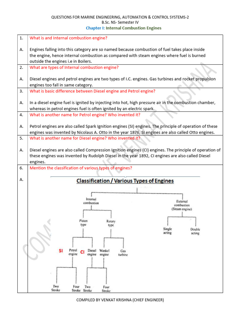 Internal Combustion Engines | PDF