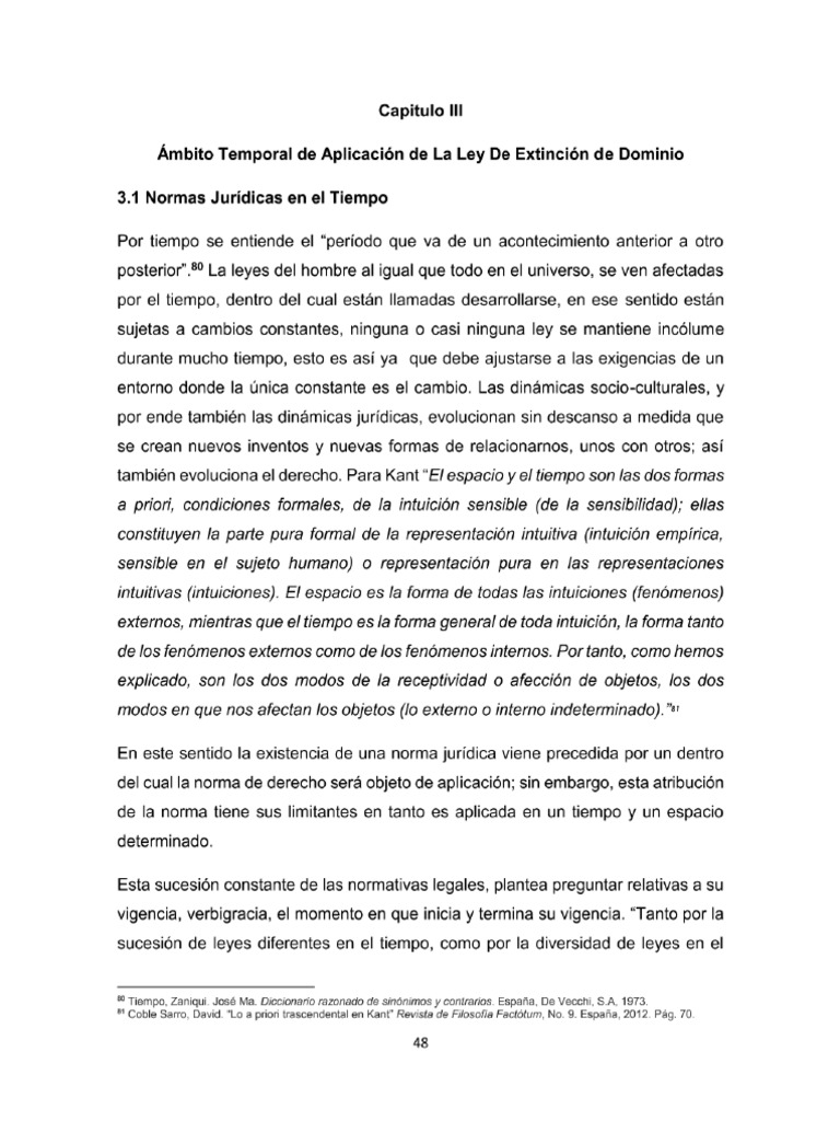 Ambito de Aplicación Temporal de La Ley | PDF
