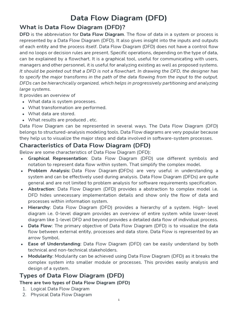 What Is DFD (Logical and Physical DFD) | PDF